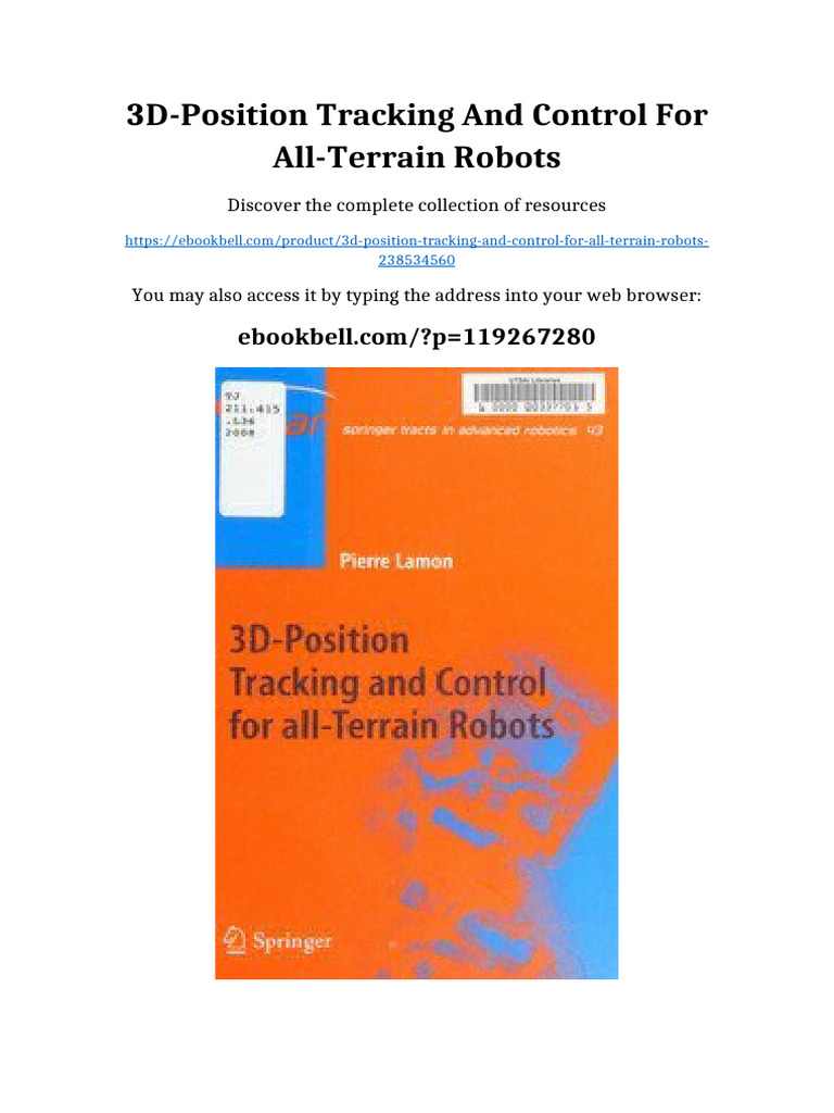 3D-position tracking and control for all-terrain robots sample | PDF ...