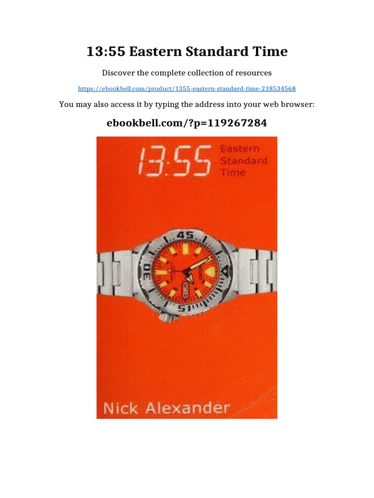 13:55 Eastern Standard Time Available All Format | PDF | Biosensor ...