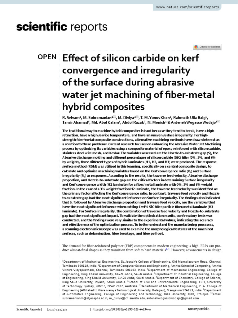 s41598-023-44334-w | PDF | Composite Material | Building Materials
