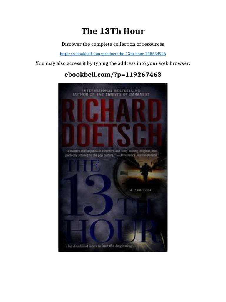 The 13th hour available all format | PDF | Intellectual Property