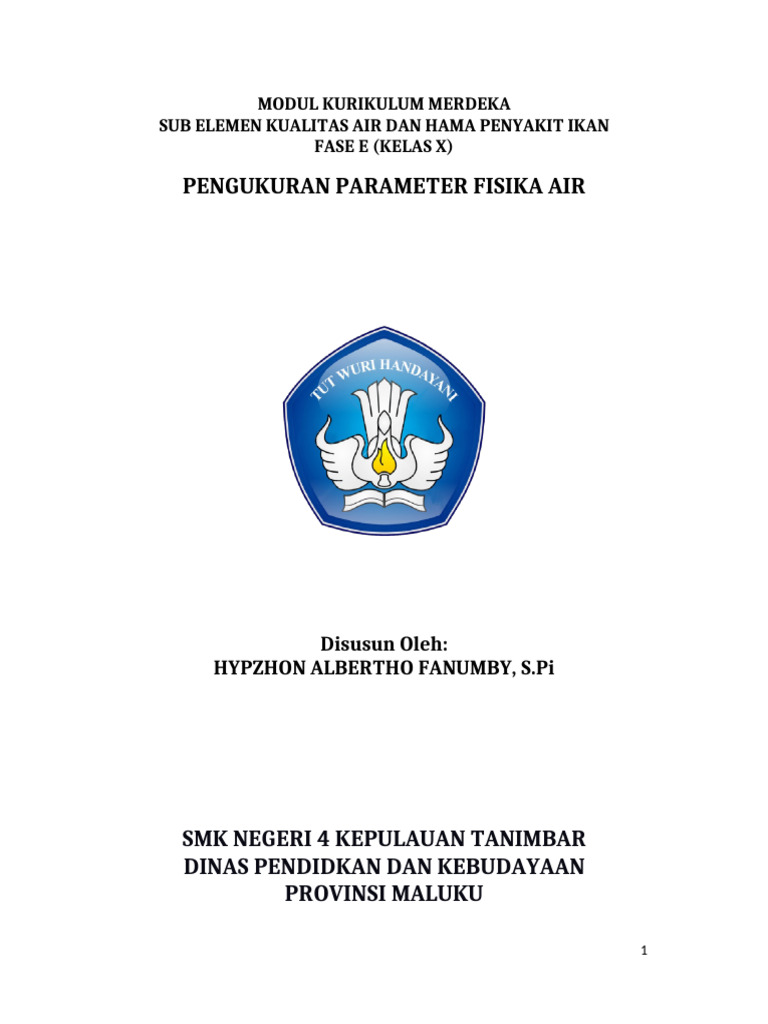 MODUL Pengukuran Parameter Kualitas Air (Fisika) | PDF