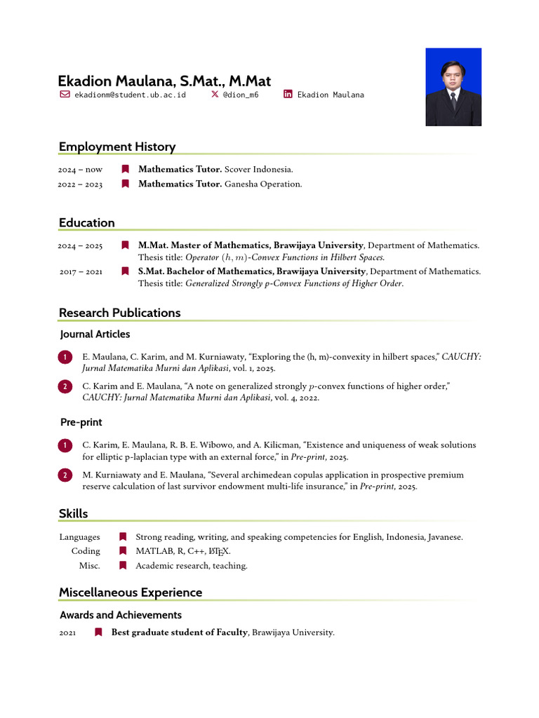 CV Ekadion Maulana (1) | PDF