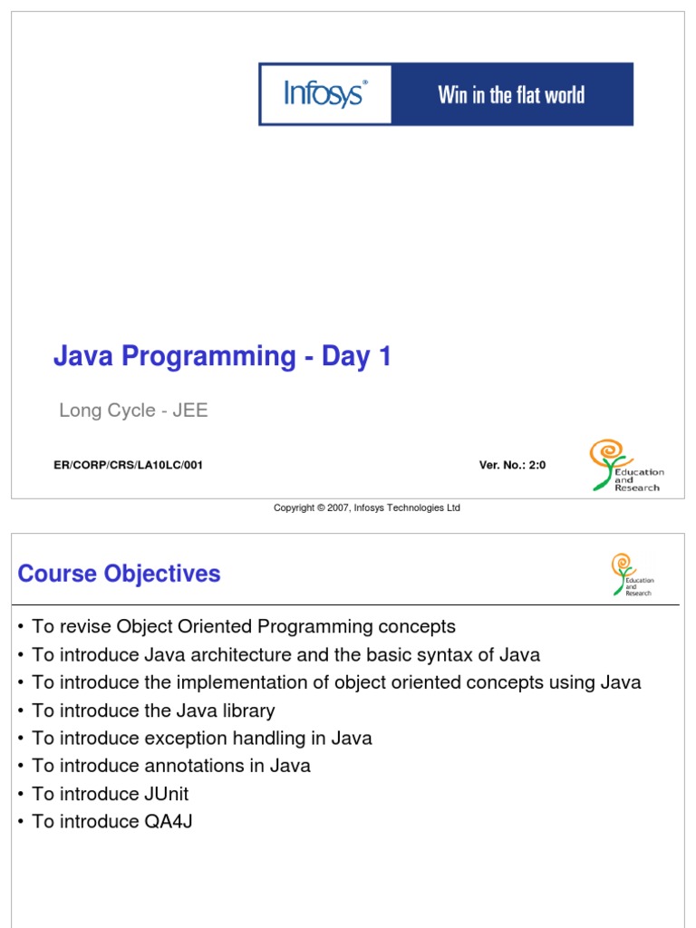Java Programming Slides01 Fp2007 Ver1.0 | PDF | Pointer (Computer ...