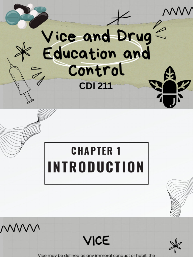 CDI 211 Vice and Drug Education and Control | PDF | Alcoholism ...
