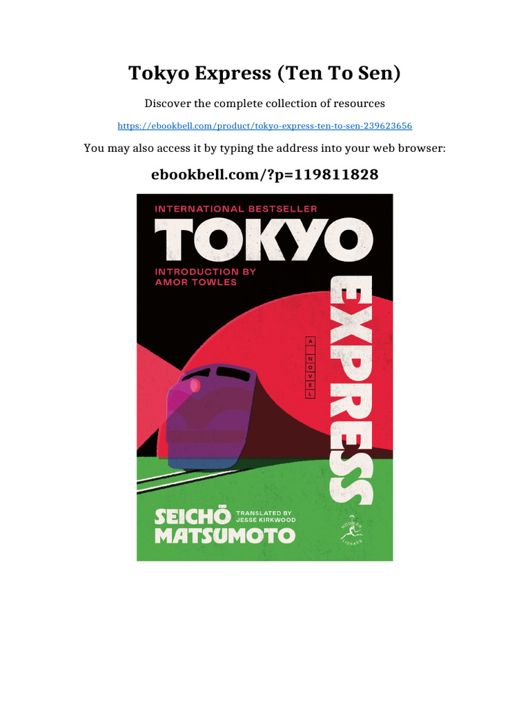 Tokyo Express (Ten to Sen) download full chapters | PDF ...
