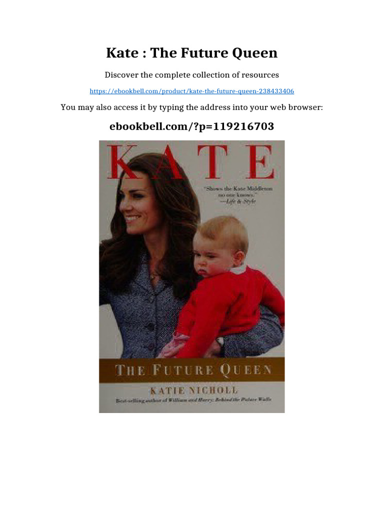 Kate : the future queen sample | PDF