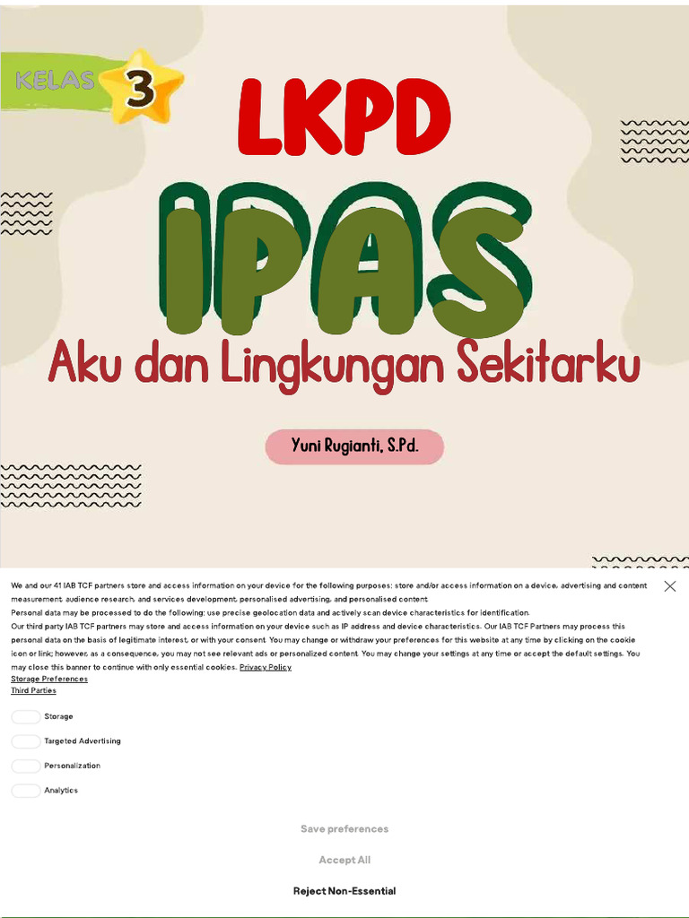 P P S S: Aku Dan Lingkungan Sekitarku | PDF
