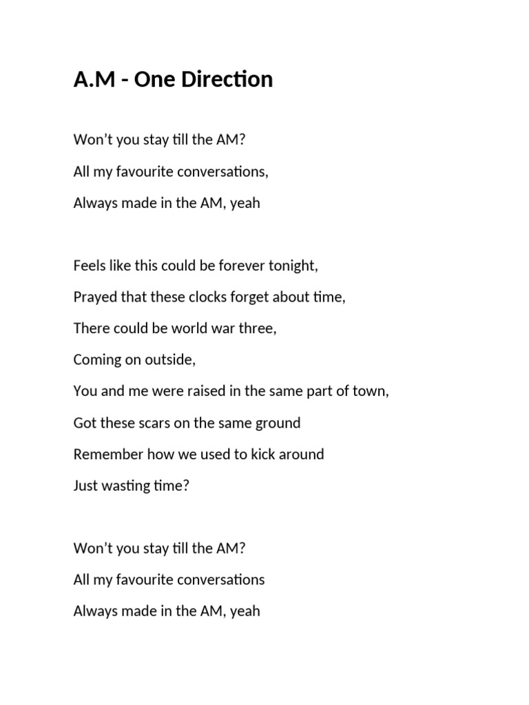 Am One Direction | PDF