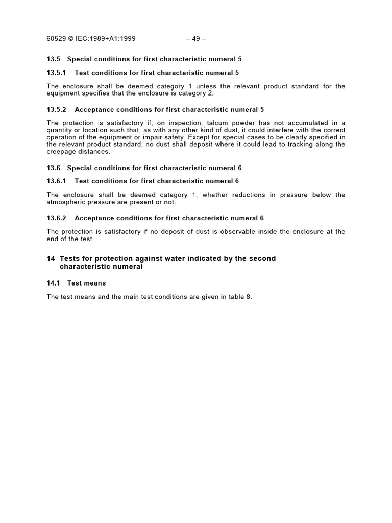 IEC 60529 IP Test Pages 11 | PDF | Génie chimique | Mécanique newtonienne