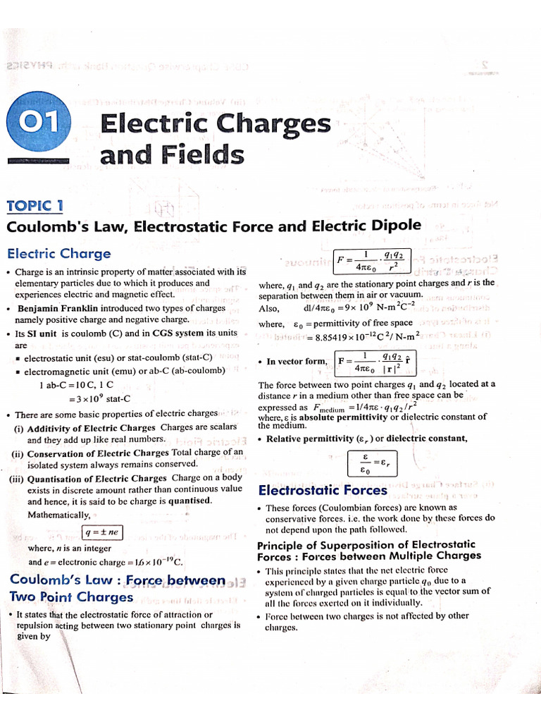 Electrostatic Pyq | PDF