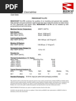 Ficha Tecnica Greencast 94fplus | PDF | Refractory | Chemical Substances