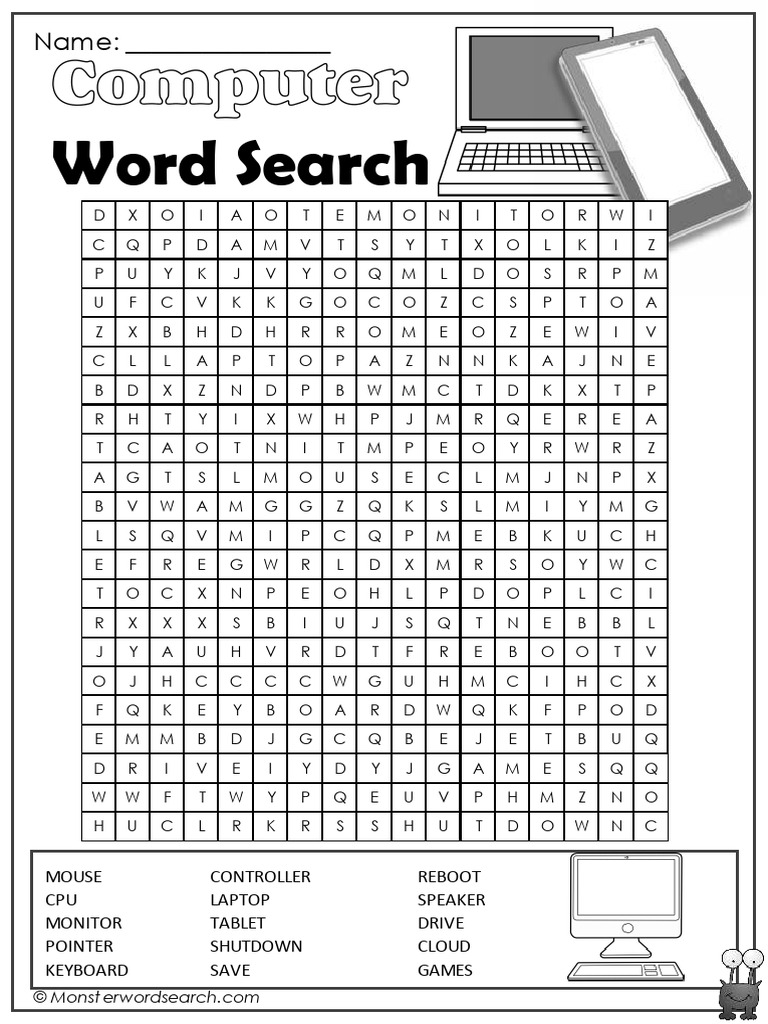 Computer Word Search 1 | PDF