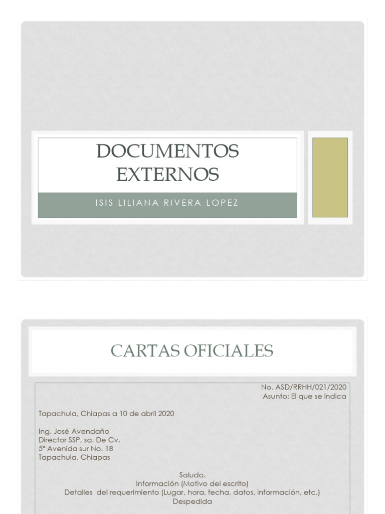 - DOCUMENTOS EXTERNOS | PDF
