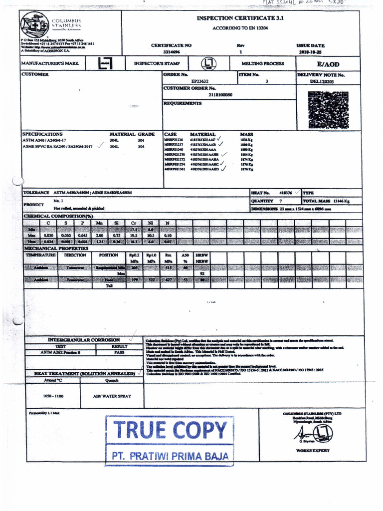 Mtc Plate Ss | PDF