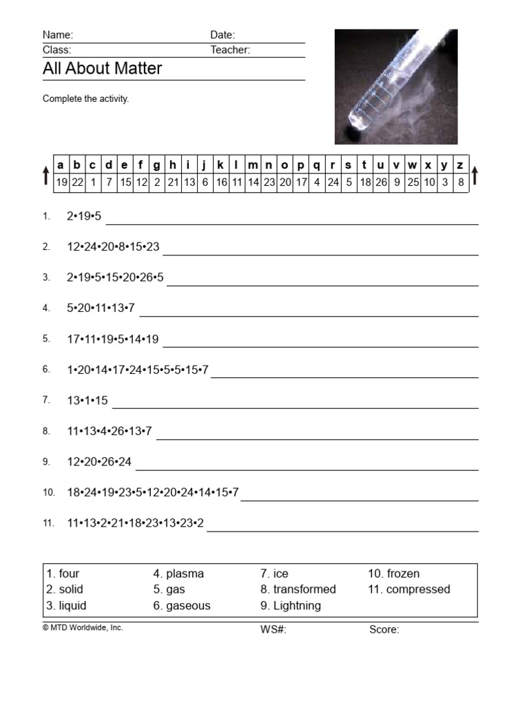 All About Matter: A Bcdefghi J Klmnopqrstuvwxyz | PDF