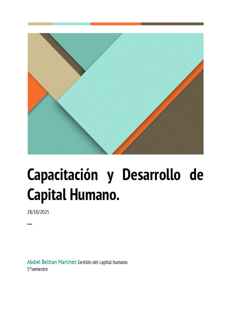 Ensayo Unidad 4 Gestion Del Capital Humano Abdiel Beltran Martínez 5GA ...