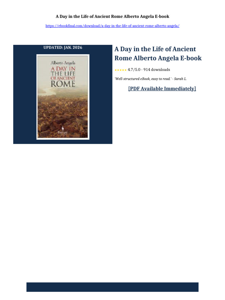 A Day in the Life of Ancient Rome Alberto Angela ebook unlimited ...