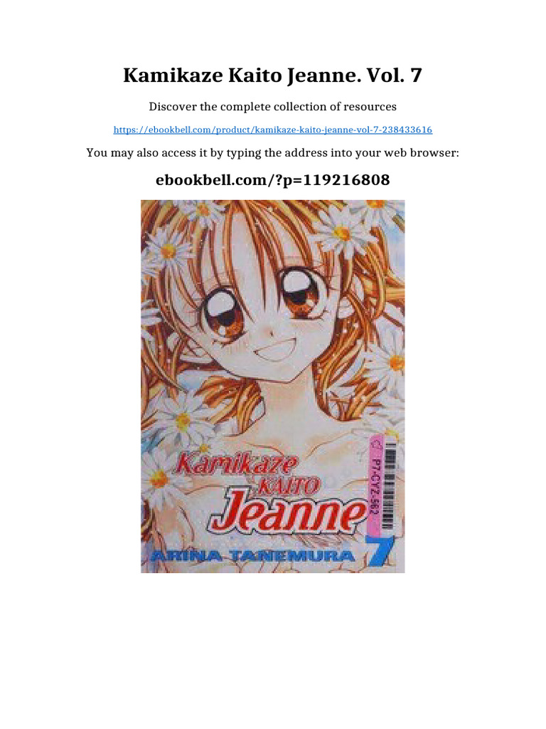 Kamikaze Kaito Jeanne. Vol. 7 Digital Version 2025 | PDF | Intellectual ...