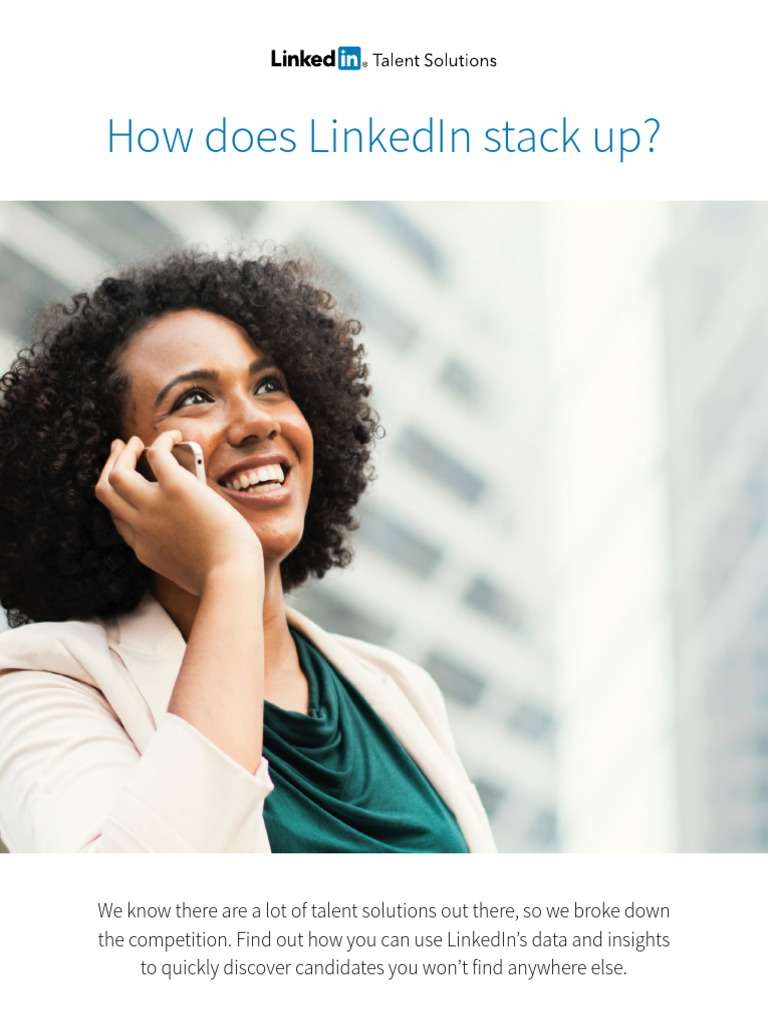 02 Linkedin Comparison Chart Full | PDF | Linked In | Recruitment