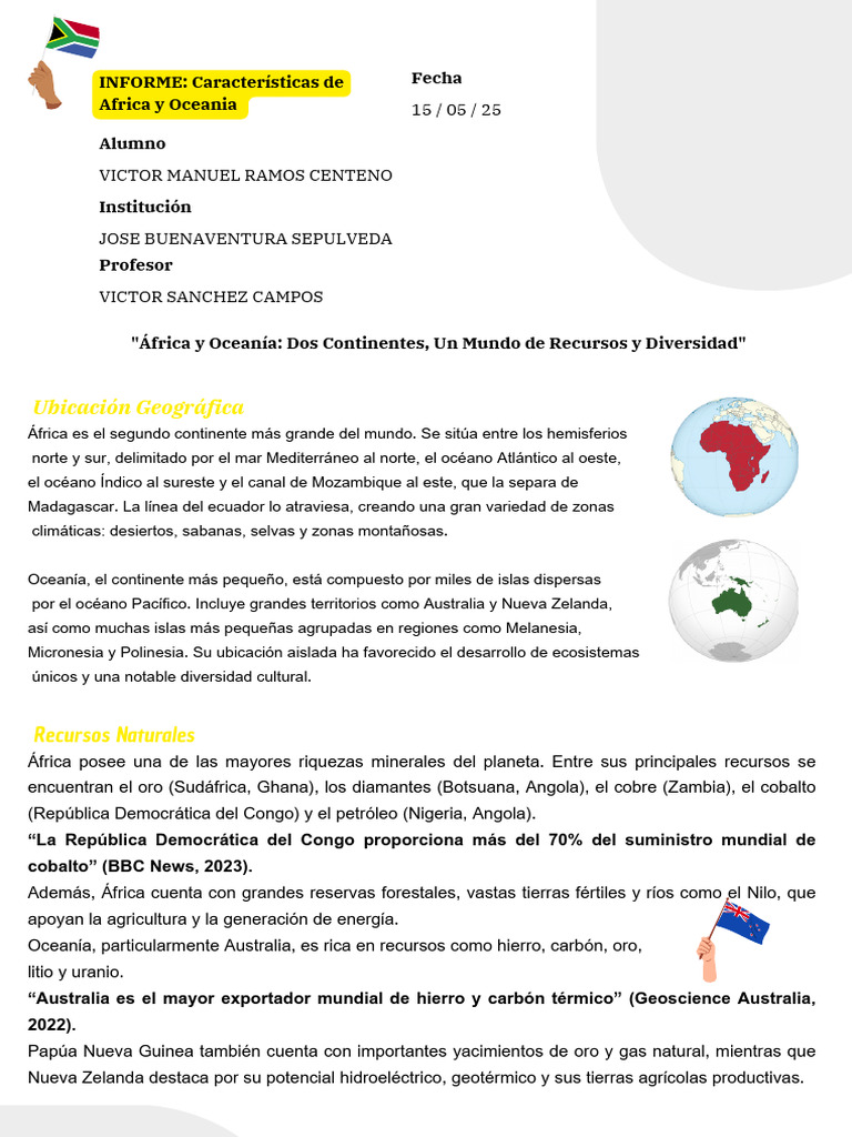 Documento A4 Carta Formal Básica Blanco y Gris (3) | PDF | África | Oceanía