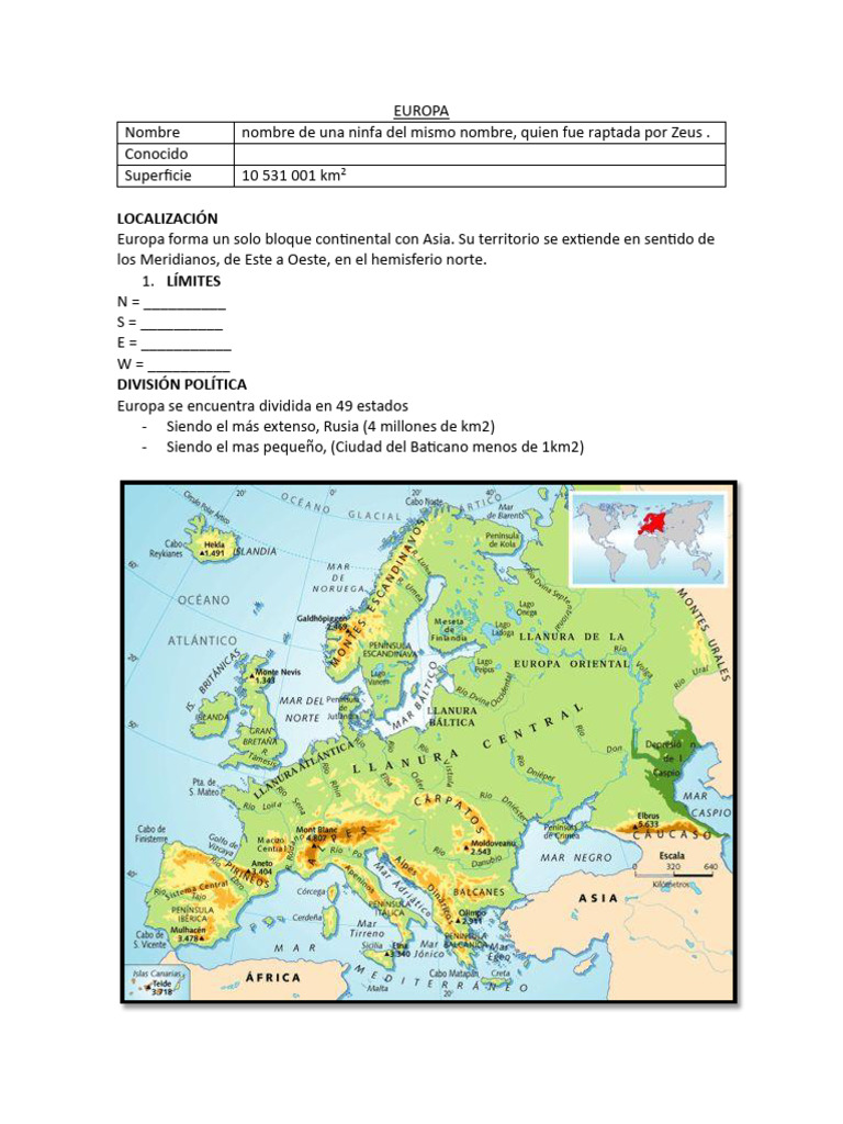 Europa | PDF | Europa | Continente
