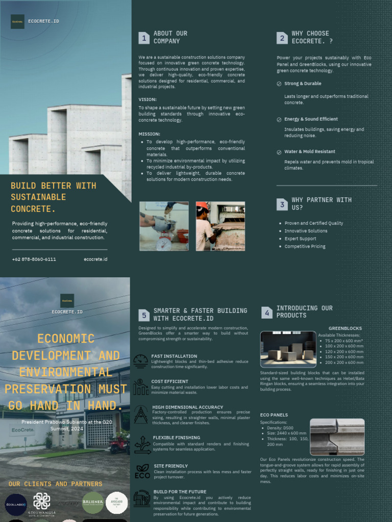 Brosur Ecocrete - Id - Revisi | PDF | Concrete | Sustainability