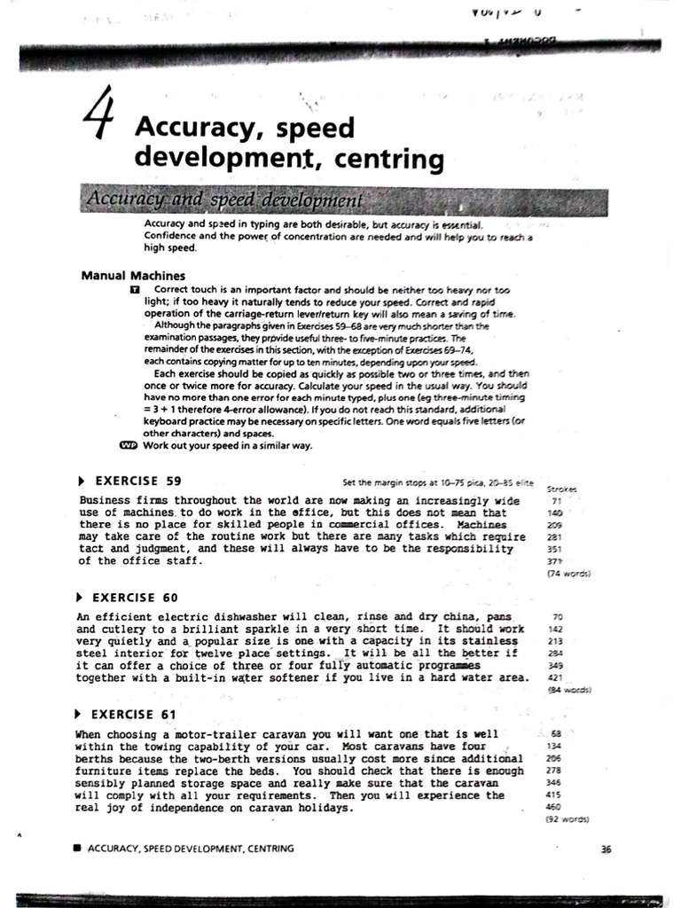 Accuracy, Speed, Development, Centring | PDF