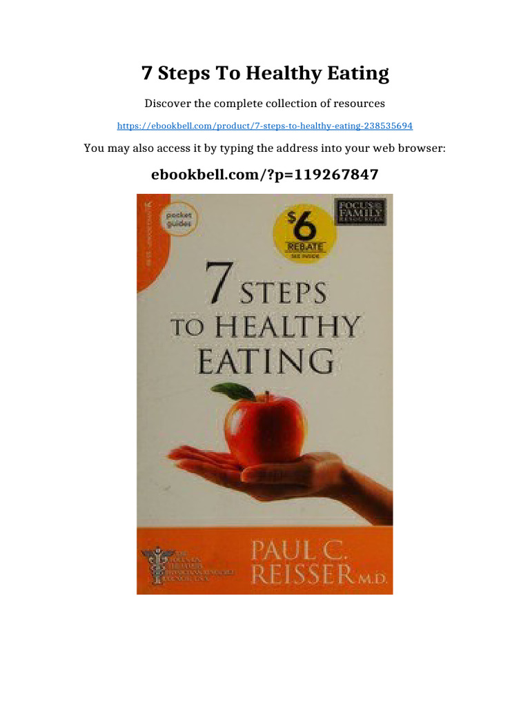7 steps to healthy eating all chapters available | PDF | Financial ...