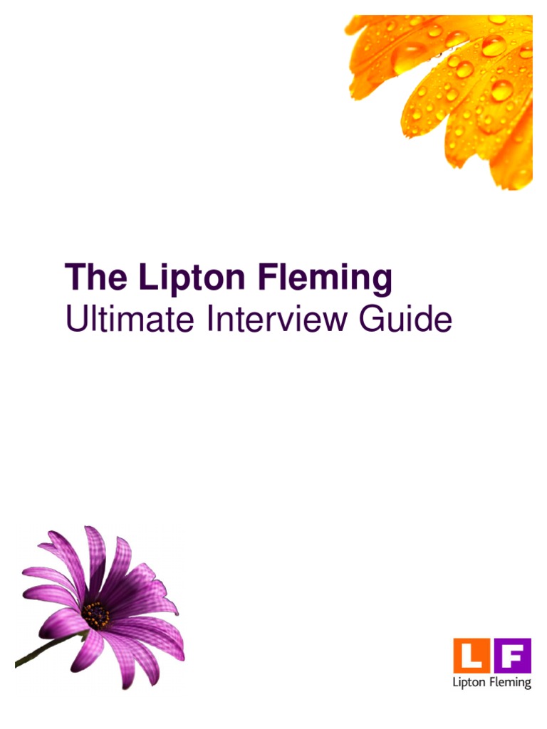 The Lipton Fleming Ultimate Interview Guide | PDF | Interview | Reputation