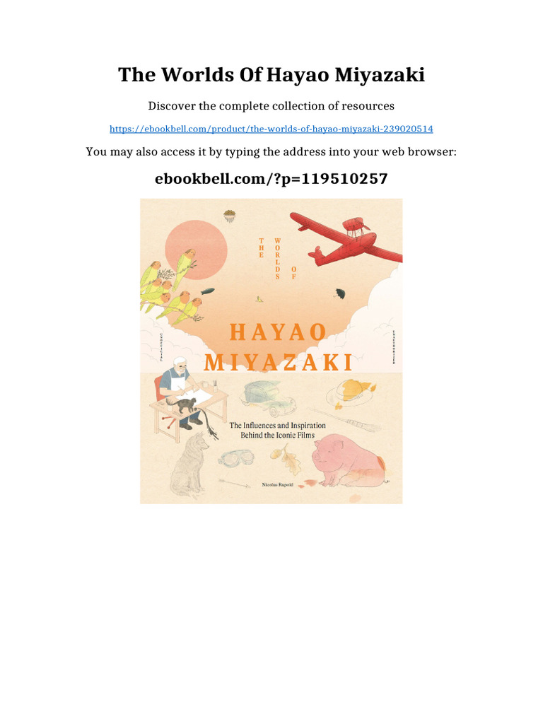 The Worlds of Hayao Miyazaki Digital Download | PDF | Property