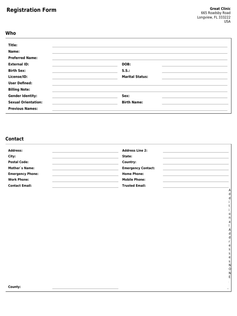 Demographics Form | PDF