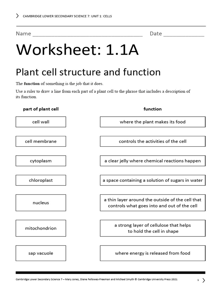 Latihan Soal Ipa Cells-1-7 | PDF | Cell (Biology) | Chloroplast