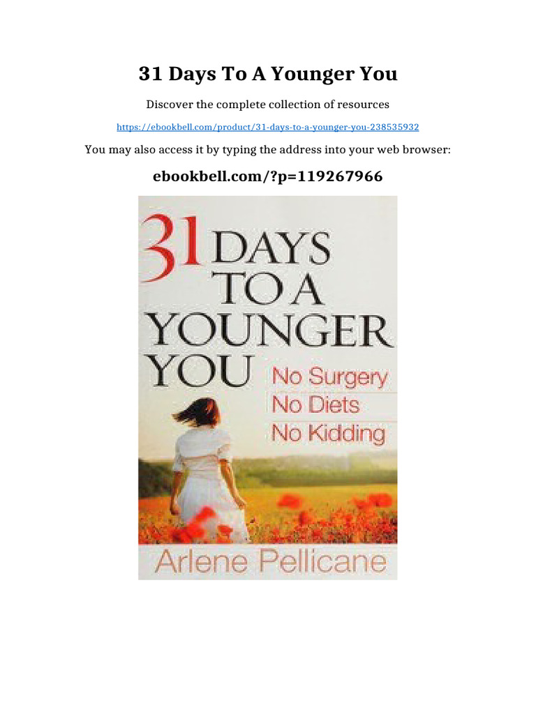 31 Days To A Younger You Full Chapters Included | PDF | Lawyer | Solicitor