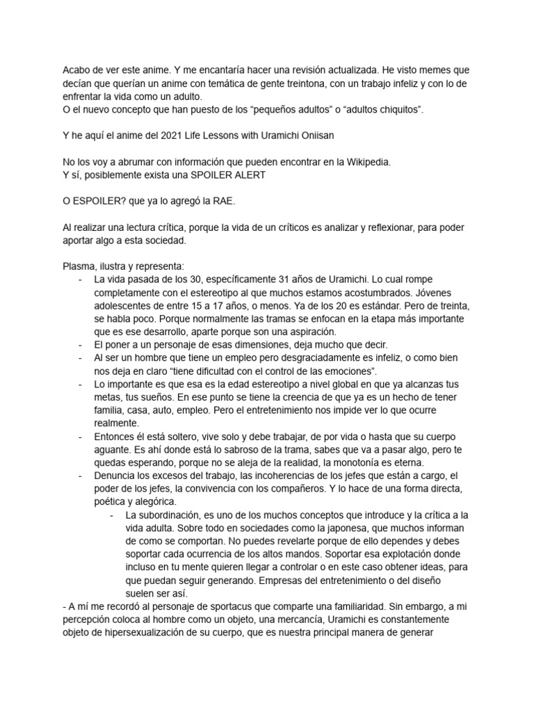 Urami Chi | PDF | Soledad | Estereotipos