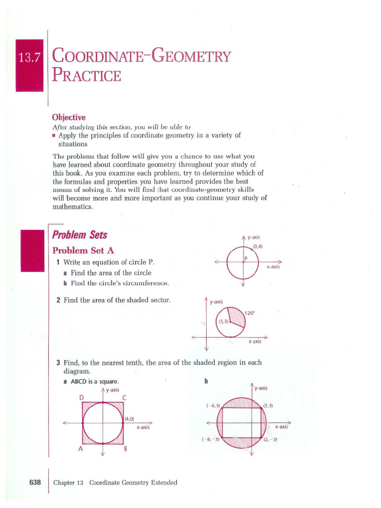 13.7 Coordinate-Geometry Practice | PDF