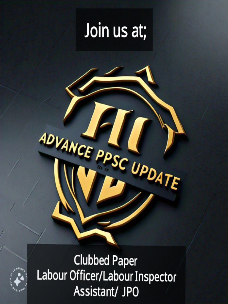 PPSC Labour Officer_Inspector_ Assistant_ JPO Solved Paper by Advance ...