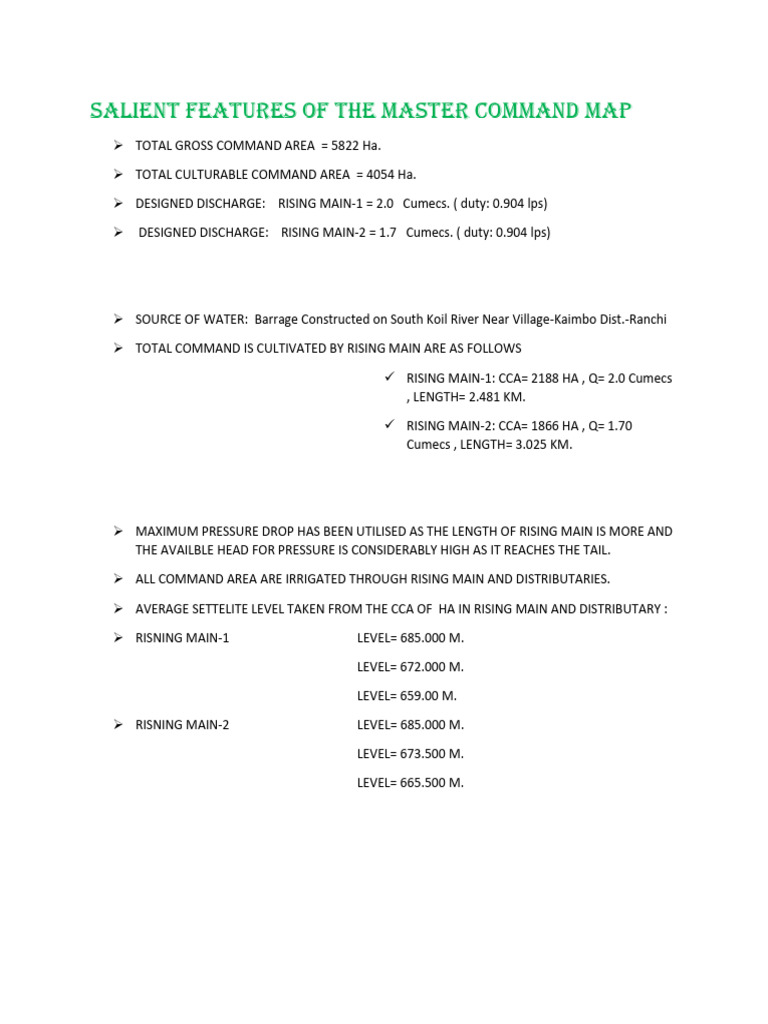 Total Gross Command Area | PDF