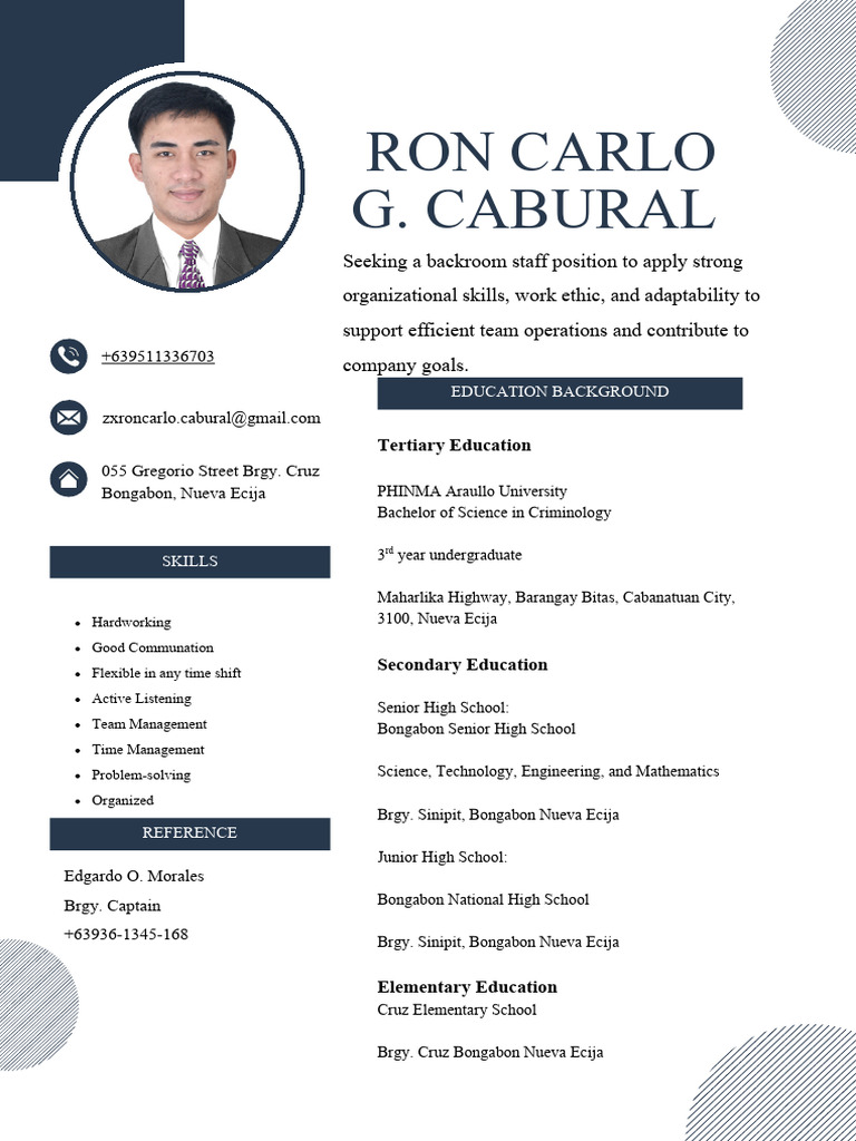 Ron CArlo Resume | PDF
