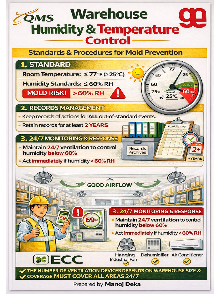 Warehouse Humidity Temperature Control Poster (2) | PDF