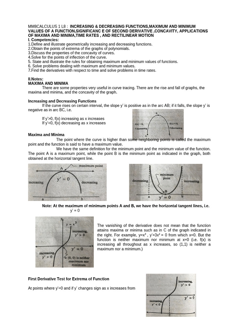 Lesson 8 Calculus 2 Module8 1 1 | PDF | Curve | Subtraction