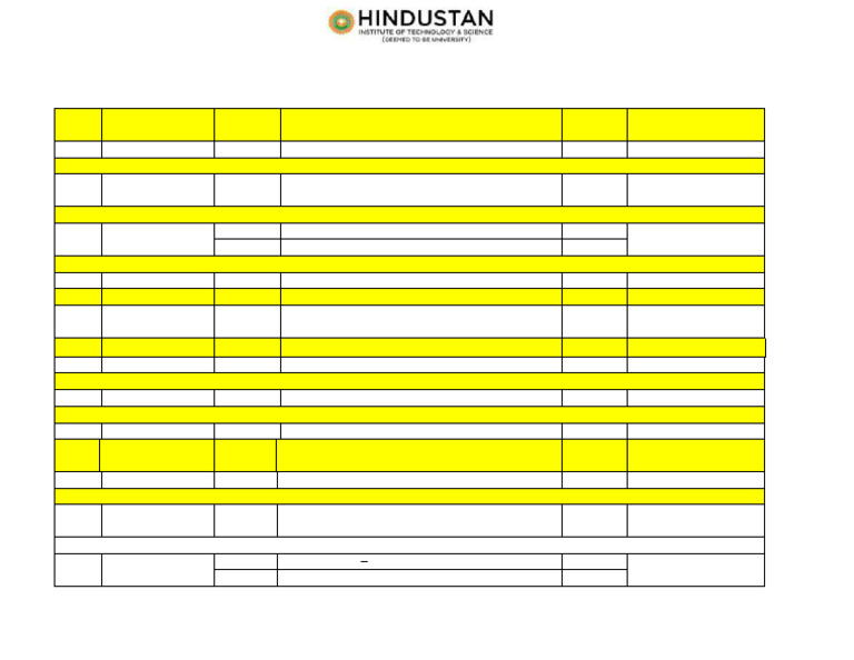 CIA-I Seating Plan (27-01-2026 To 22-01-2026) 8 | PDF