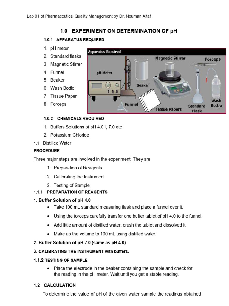 01 PH Determination and Calibration | PDF