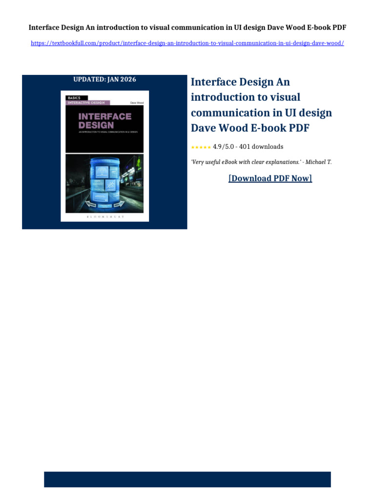 Interface Design An introduction to visual communication in UI design ...