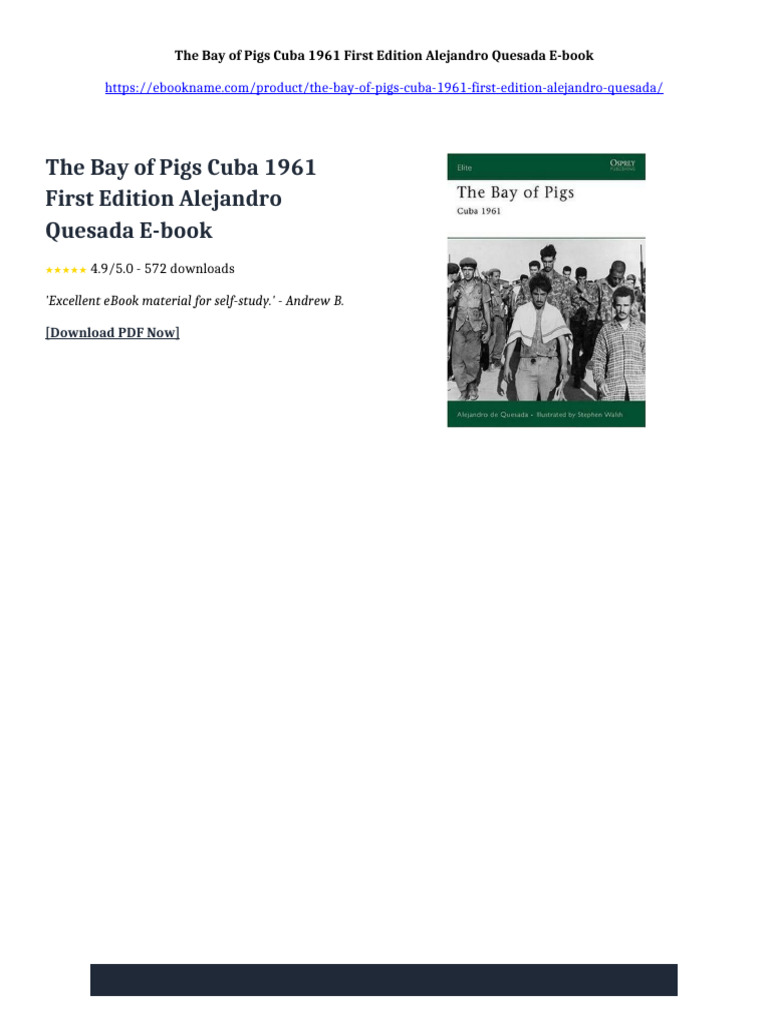 The Bay of Pigs Cuba 1961 First Edition Alejandro Quesada ebook ...