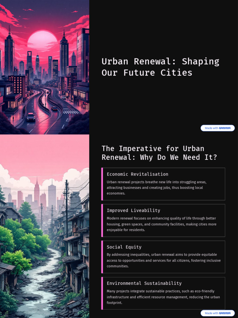 Urban Renewal Shaping Our Future Cities | PDF | Sustainability | Urban ...