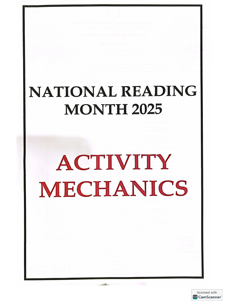 Approved National Reading Month 25 Acti | PDF