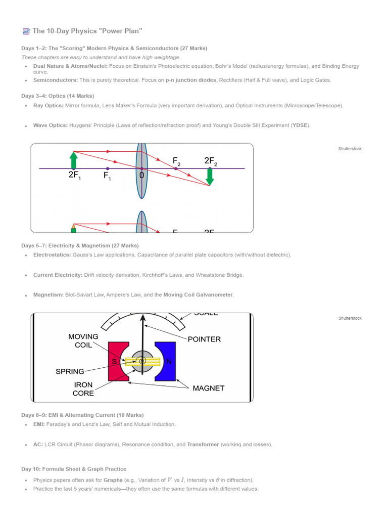 Physics Plan | PDF