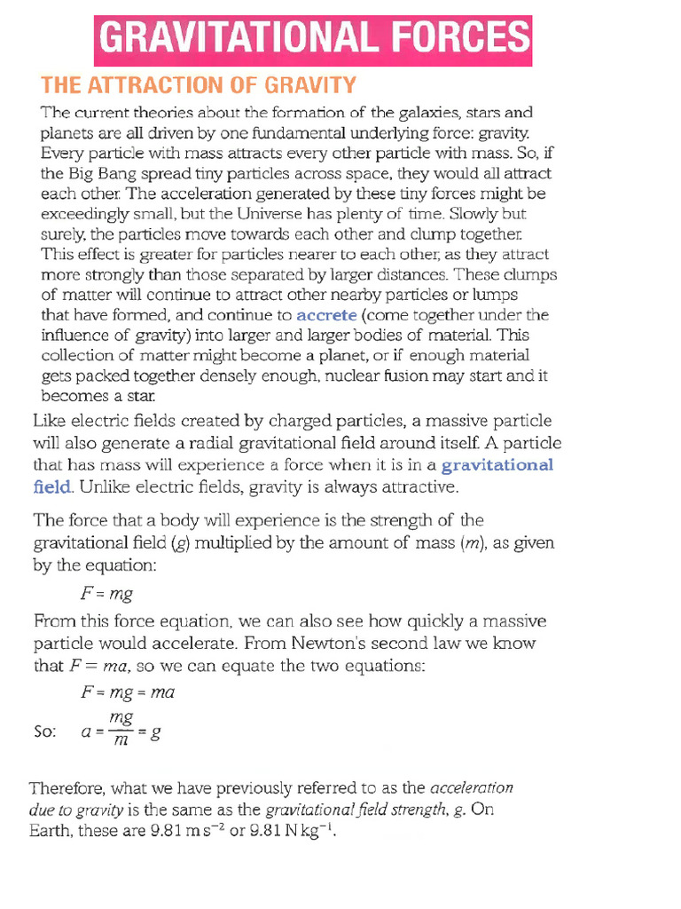 Gravitational Forces | PDF
