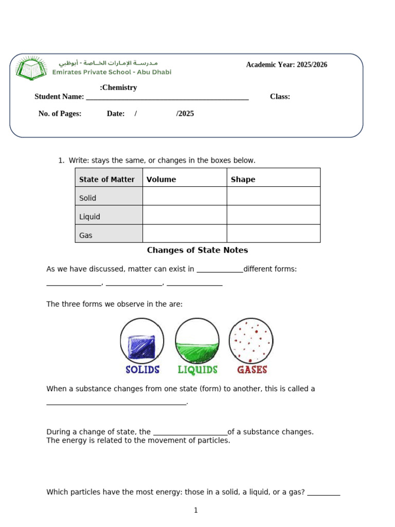 Matter 7 - Changes of State | PDF | Freezing | Liquids