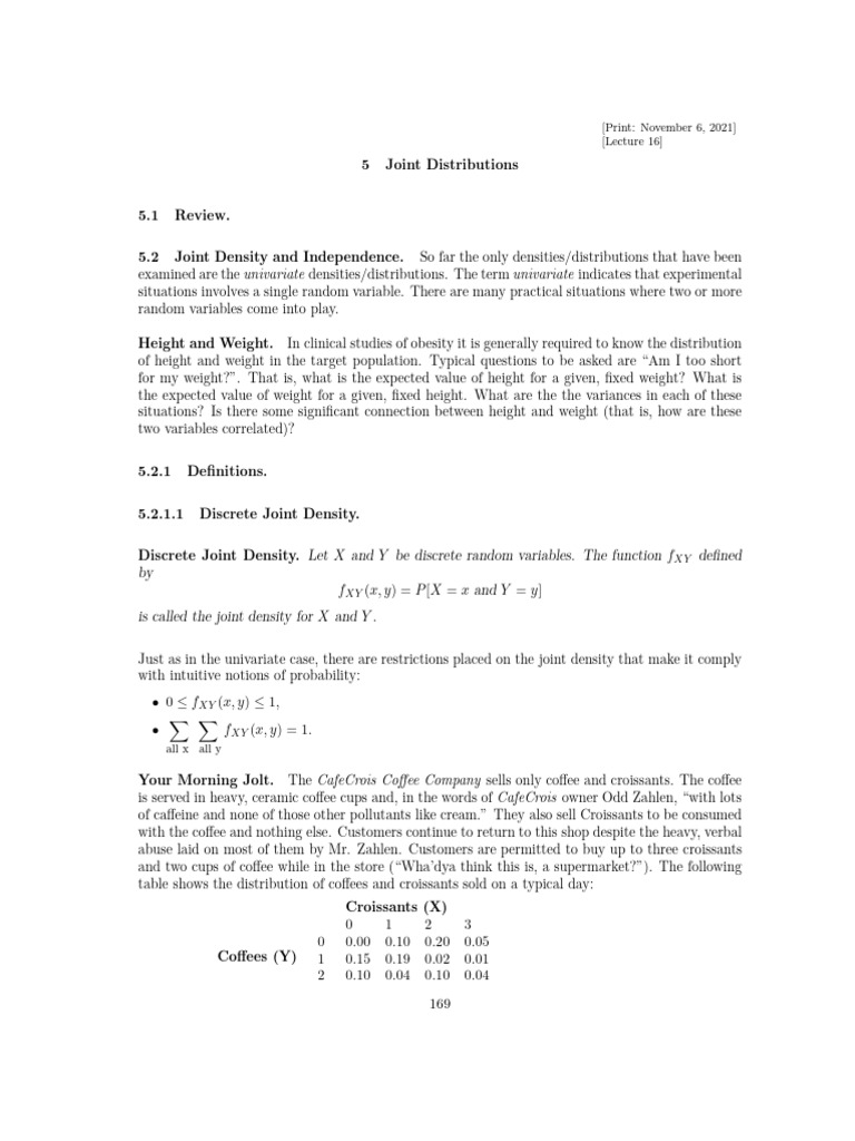 math notes | PDF | Probability Density Function | Expected Value